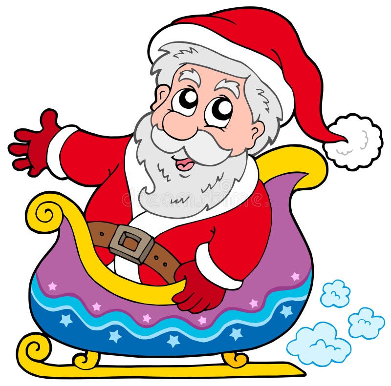 Santa Fixing a Furnace stock illustration. Illustration of furnace ...