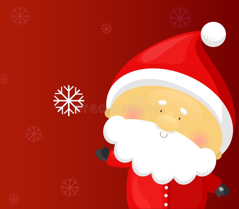 Santa Claus with snowflake stock vector. Illustration of claus - 16842385