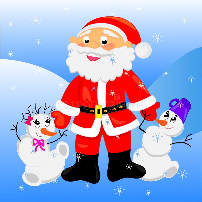 Happy Santa Claus Clapping Hands Illustration Stock Vector ...