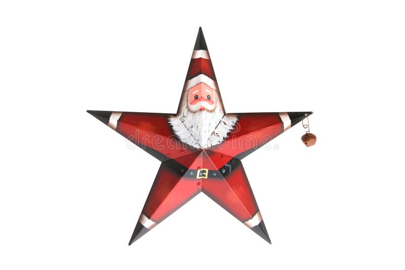 Santa Star Ornament stock photo. Image of holiday, winter - 1482980