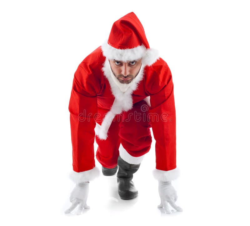 Wake up asleep Santa Claus stock image. Image of shout - 35392123