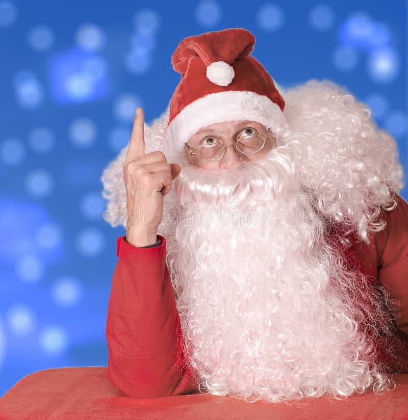 Santa Claus is surprised stock photo. Image of male, adult - 47391894