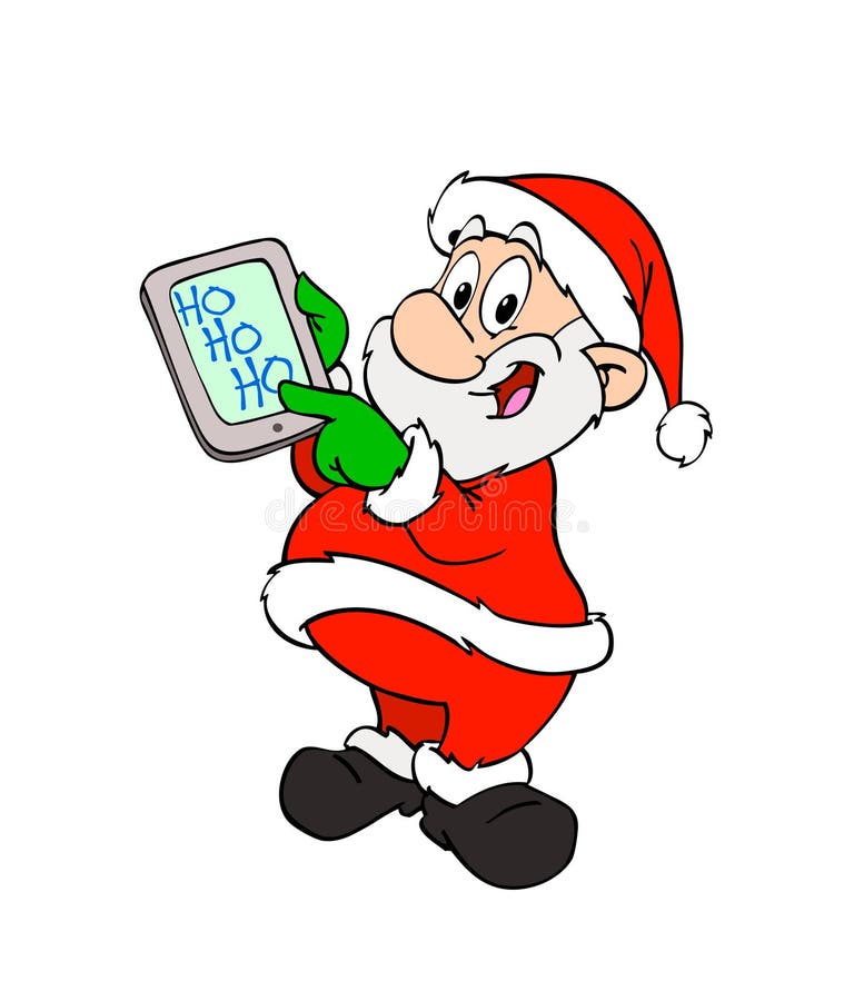 Santa Tablet Stock Illustrations – 839 Santa Tablet Stock Illustrations ...