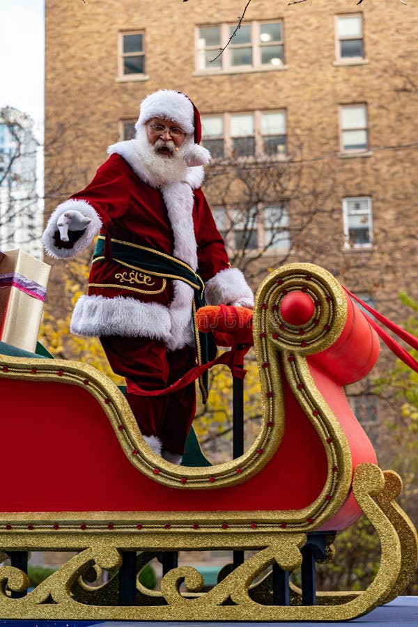Santa Claus at the Toronto Santa Claus Parade. Editorial Photography ...