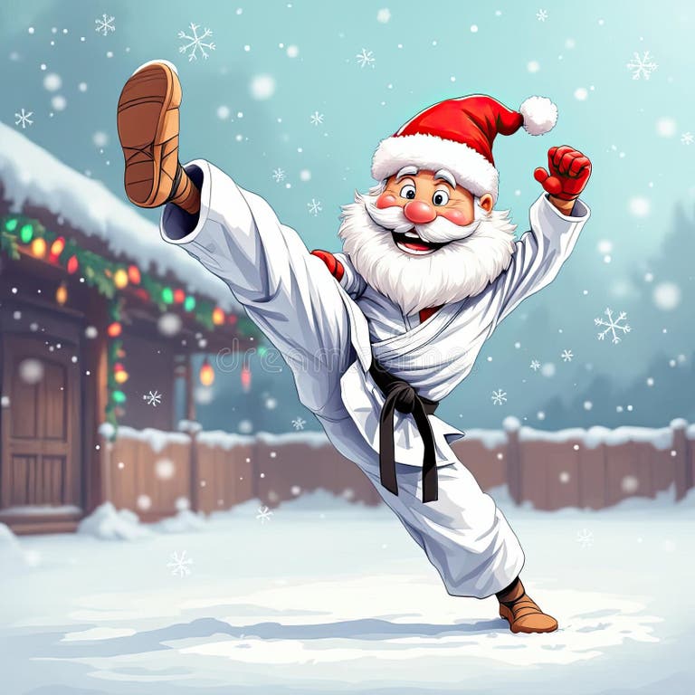 Christmas Karate Stock Illustrations – 64 Christmas Karate Stock ...