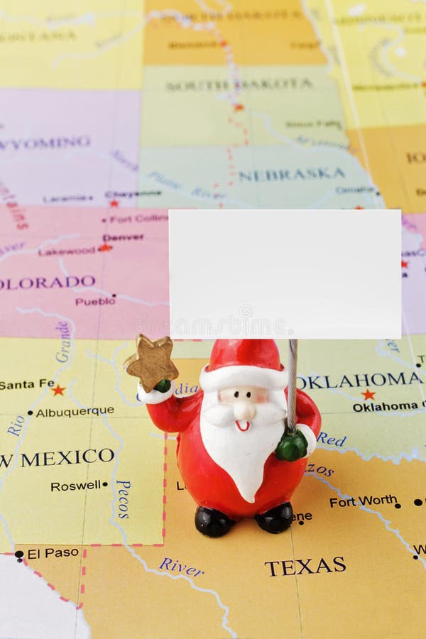 Santa Claus on the USA map stock image. Image of americas - 83148277