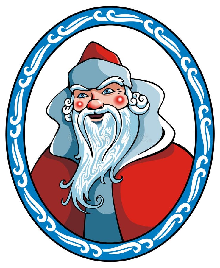 Cartoon Asian Grandfather in Santa Claus Clothes Stock Vector ...
