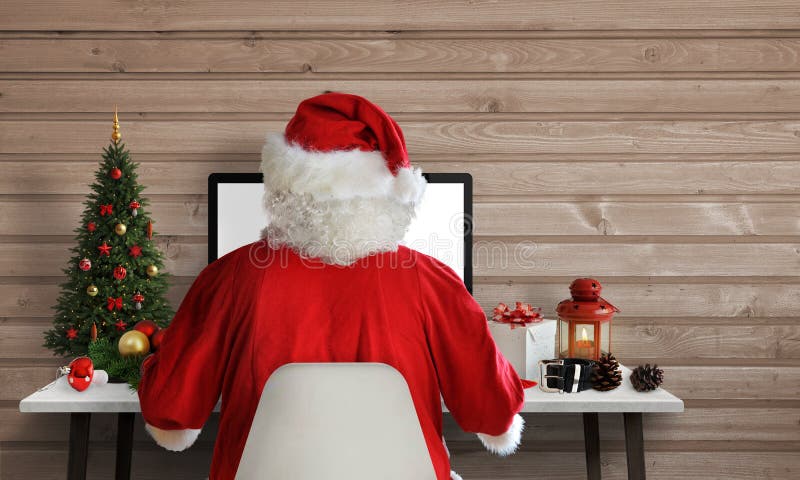 Santa Claus office stock image. Image of internet, business - 35299595