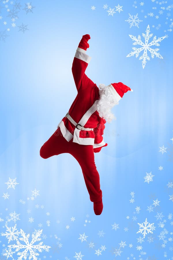 Santa Claus running stock image. Image of runs, christmas - 16529187
