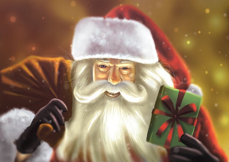 Over Santa Shoulder Stock Illustrations – 43 Over Santa Shoulder Stock ...