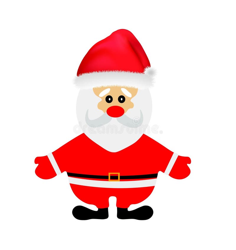 Santa Clause icon stock vector. Illustration of flat - 199608680
