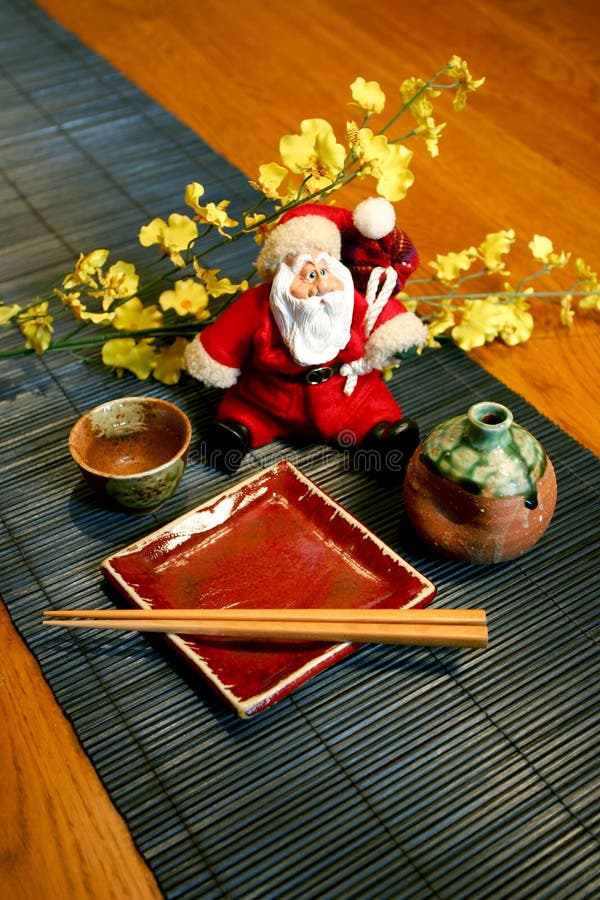 Santa Clause Japanese Style Stock Photo - Image of season, bottle: 1654478