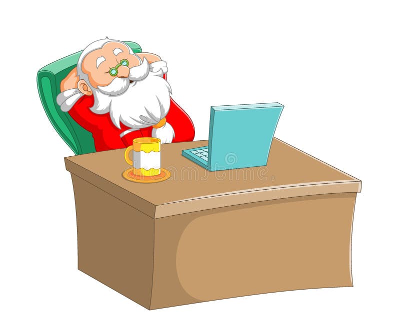 Santa Desk Stock Illustrations – 2,008 Santa Desk Stock Illustrations ...