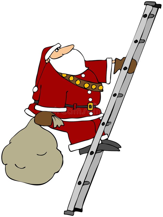 Rocking Santa stock vector. Illustration of hand, characters - 27541442