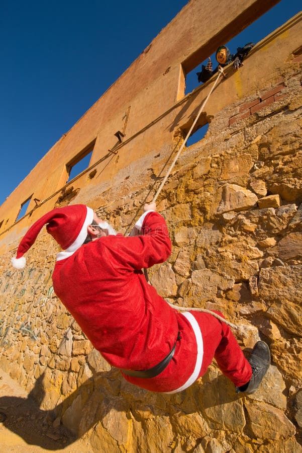 107 Santa Claus Climbing Rope Stock Photos - Free & Royalty-Free Stock ...
