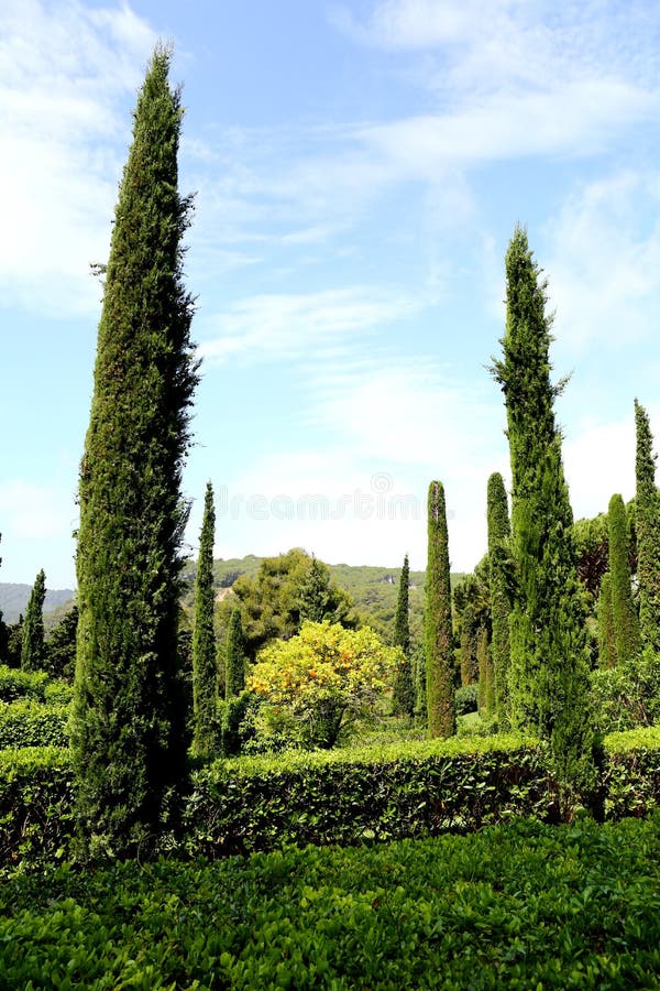 Santa Clotilde Gardens foto de archivo. Imagen de sirena - 136106178