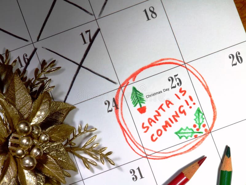 Santa is Coming stock photo. Image of expect, expectancy - 6223780