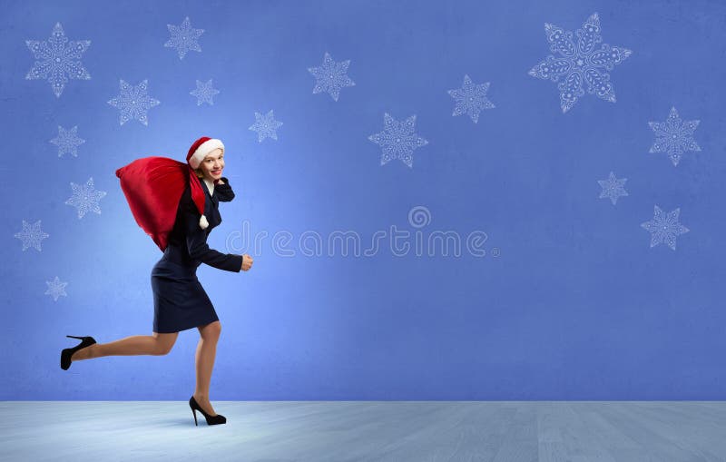 Santa is coming stock image. Image of hurry, december - 60482177