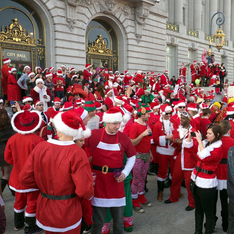 Santa Con San Francisco 2011 Editorial Stock Photo - Image of santa ...