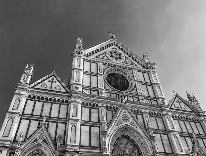 Santa Croce Square Architecture, Florence Stock Image - Image of famous ...