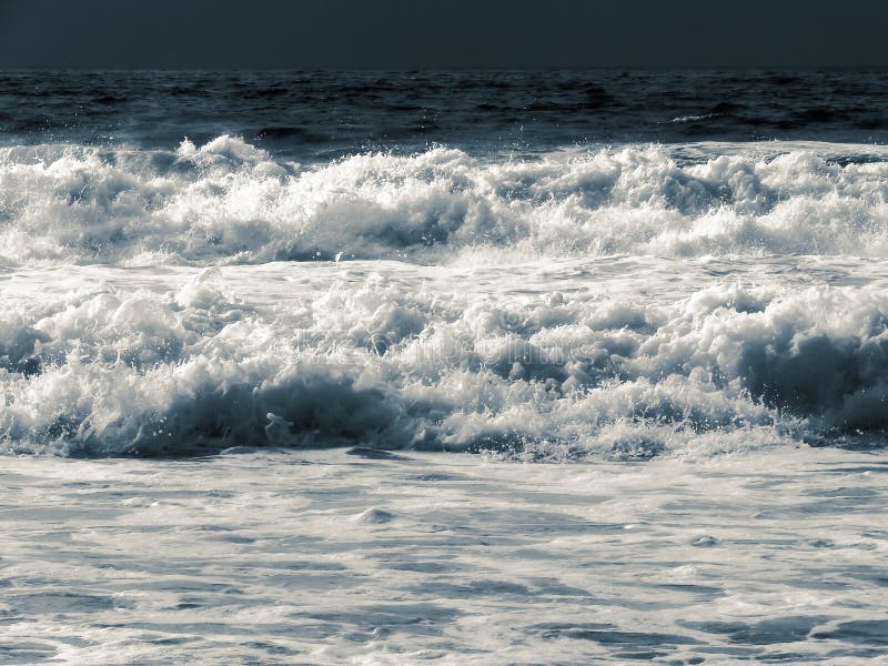 Santa Cruz Beach Blue Ocean Tides Imagen de archivo - Imagen de ...