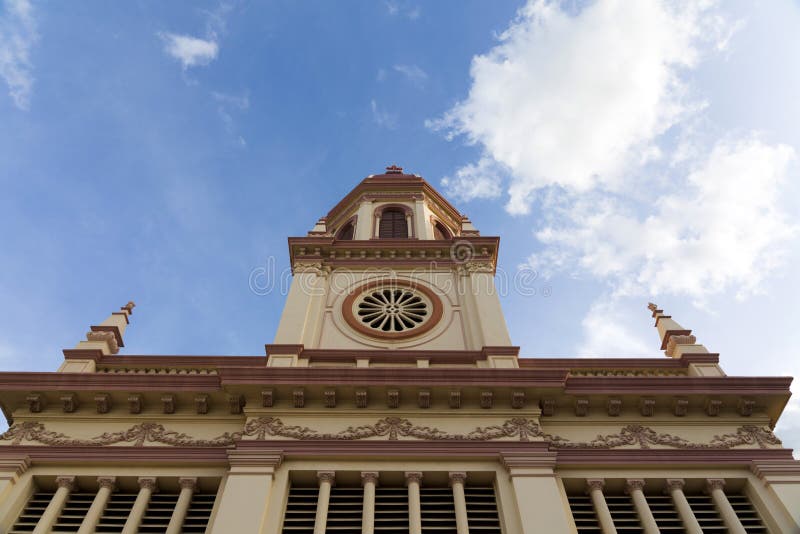 Santa Cruz Church stock image. Image of catholicism, blue - 55632019
