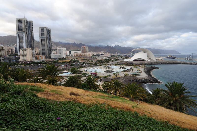 Santa Cruz De Tenerife, Spain Stock Image - Image of coast, islands ...