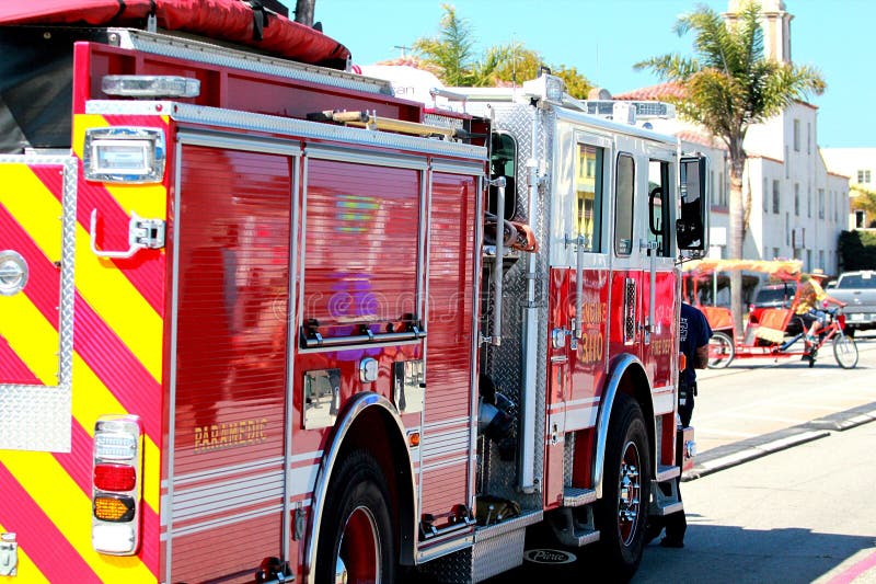 Santa Cruz Fire Department editorial image. Image of beach - 78646345