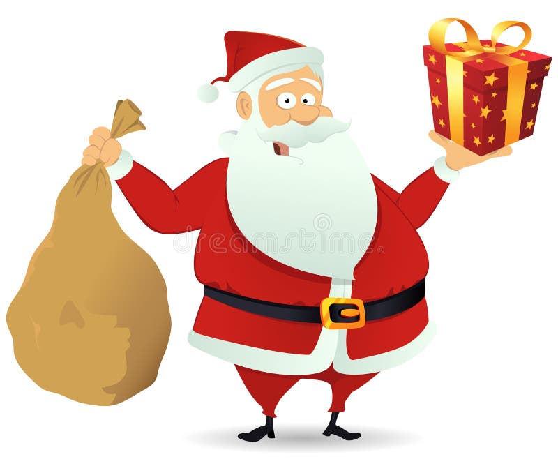 Santa Delivery stock vector. Illustration of character - 21878067