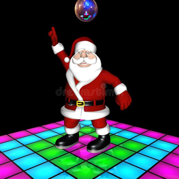 Santa Disco Dancing Stock Illustrations – 422 Santa Disco Dancing Stock ...
