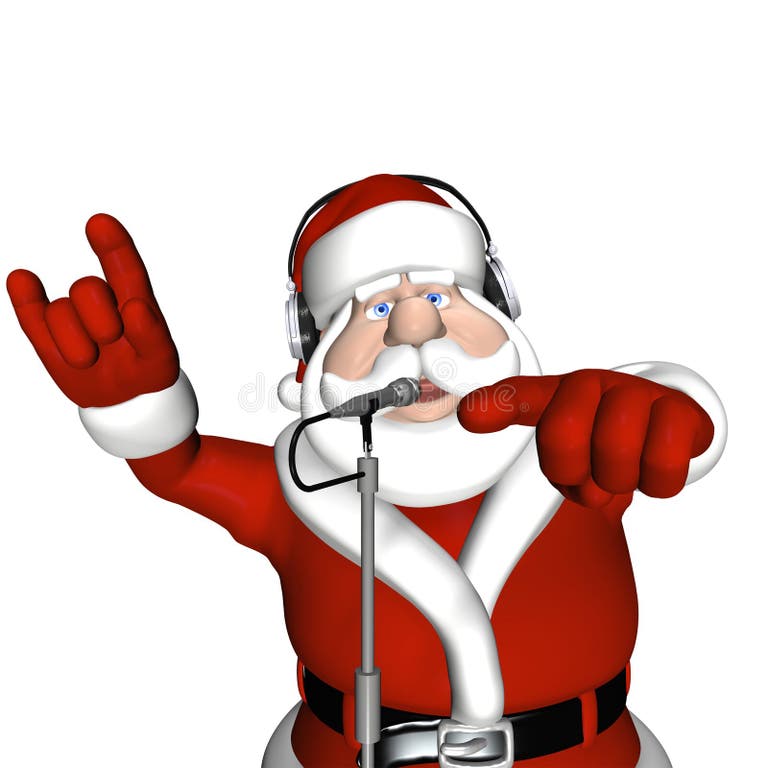 Santa Headphones Stock Illustrations – 1,057 Santa Headphones Stock ...