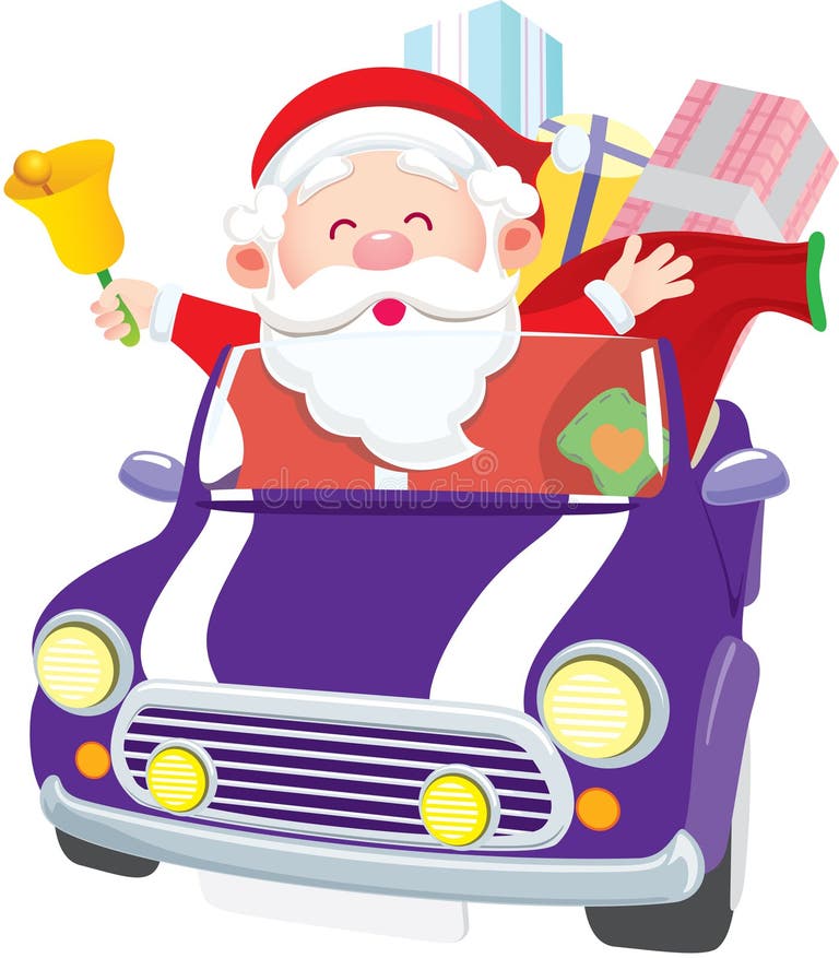 Santa Driving Car Stock Illustrations – 1,036 Santa Driving Car Stock ...