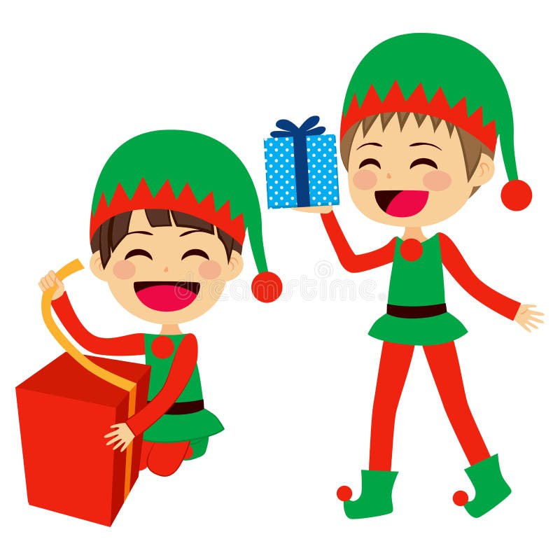 Santa Elves Helpers stock vector. Illustration of fairy - 61712288