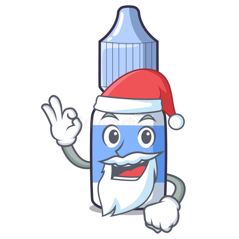 Santa Eye Drops Isolated with the Characters Stock Vector ...
