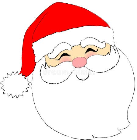 Santa Face stock illustration. Illustration of santas, holiday - 663460