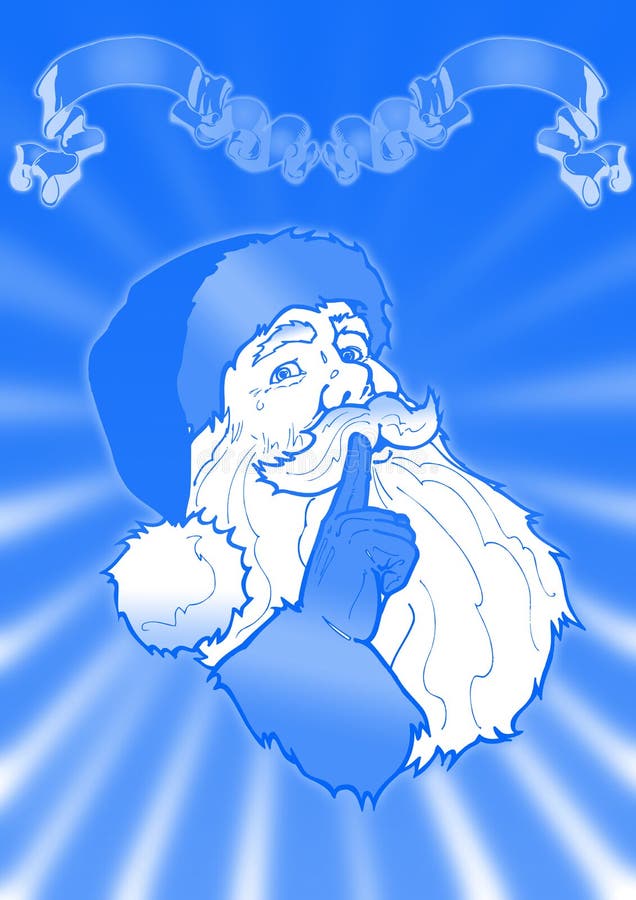 Santa In Blue - Free Photo from StockFreeImages