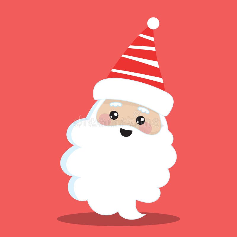 SANTA FACE HAPPY 09 stock vector. Illustration of santa - 197987942