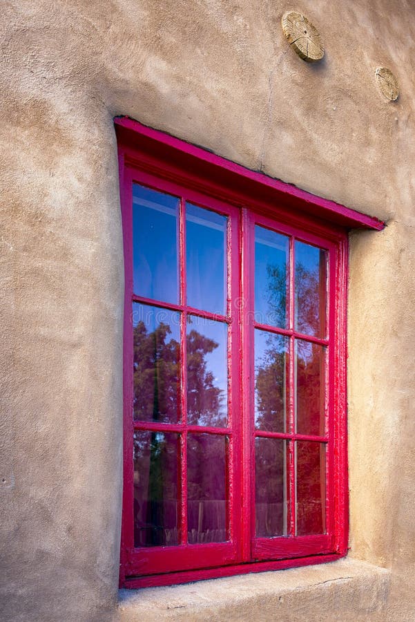 Santa Fe Gallery Window stock photo. Image of dwelling - 46809452
