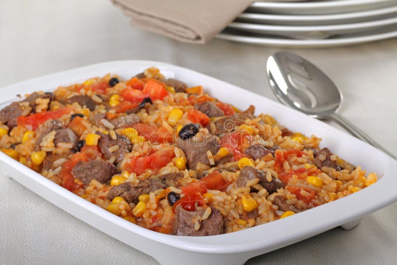 Saudi kabsa meal with fork stock photo. Image of arabian - 35875864