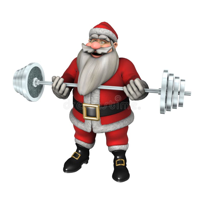 Santa Fitness stock de ilustración. Ilustración de santa - 47696087