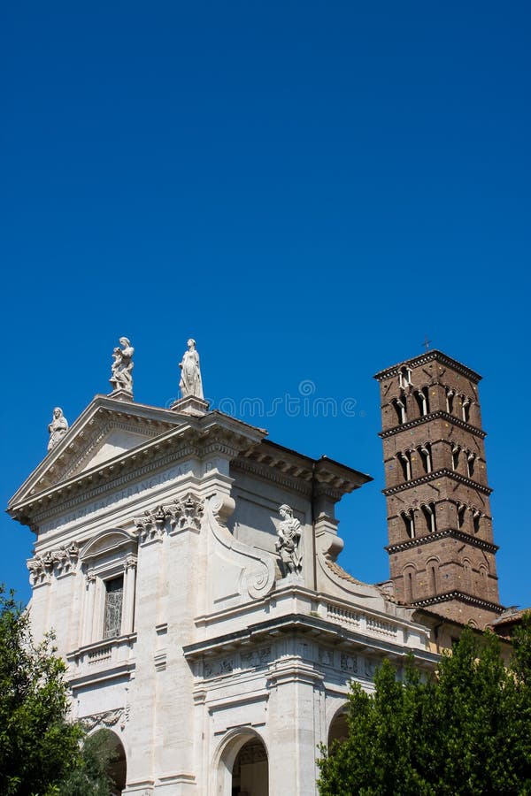 Santa Francesca Romana in Rome, Italy Stock Image - Image of basilica ...