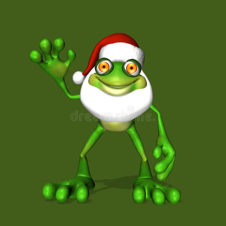 Frog Santa Hat Stock Illustrations – 248 Frog Santa Hat Stock ...