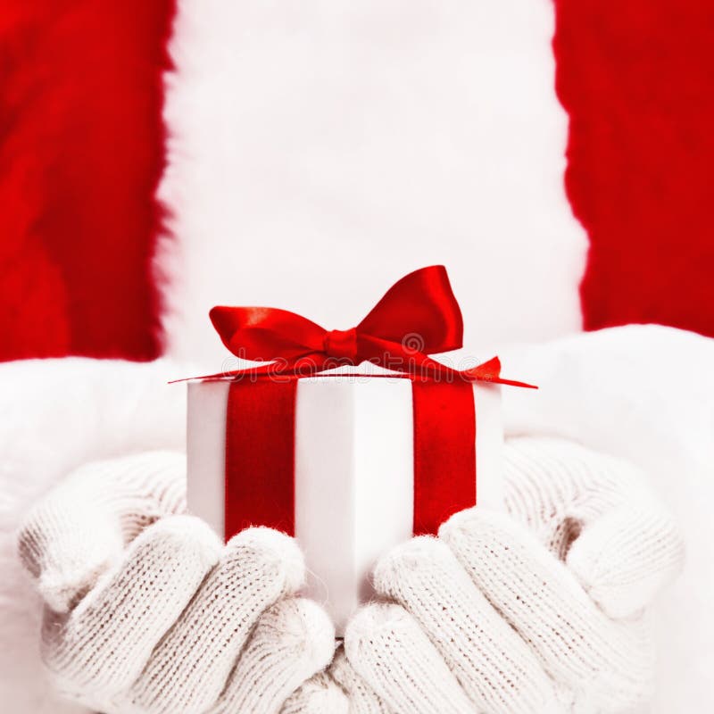 Santa with gift stock photo. Image of event, colorful - 63262192