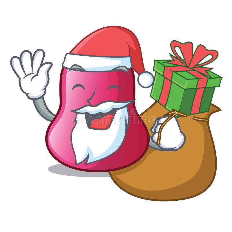 Santa Sponge Cartoon Character Funny Stock Vector - Illustration of ...