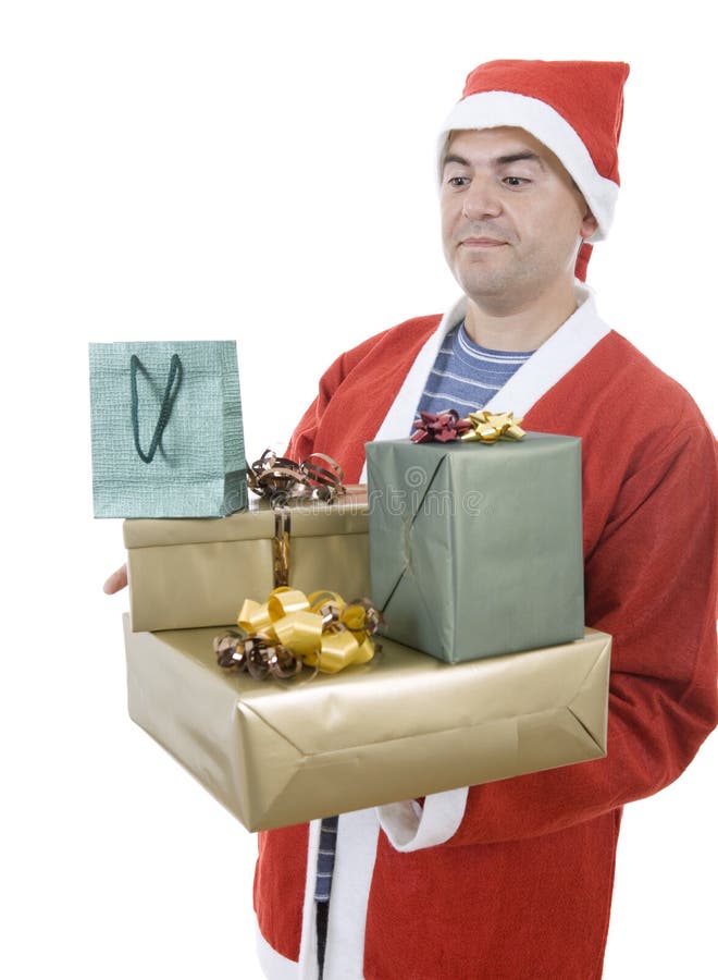 Santa gifts stock photo. Image of celebration, hand, package - 37907842
