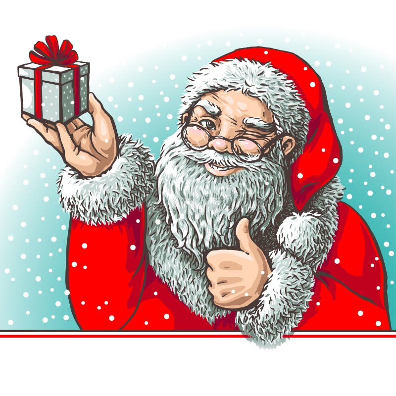 Winking Santa Stock Illustrations – 321 Winking Santa Stock ...