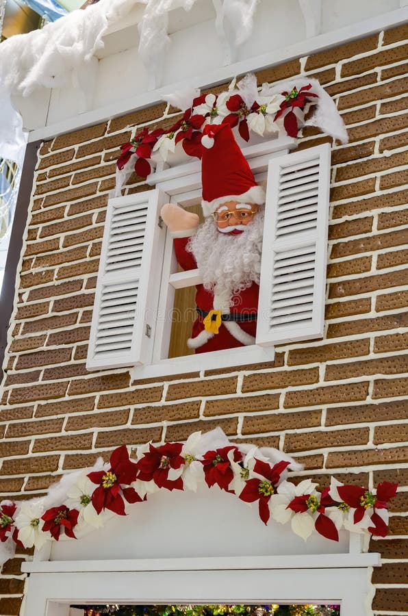 Santa, Gingerbread House Display in the Grand Lisboa Editorial Image ...