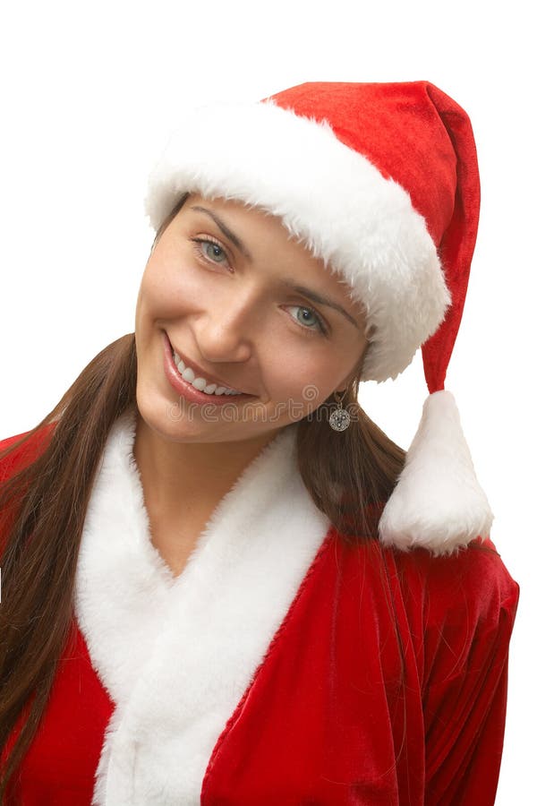Santa girl stock image. Image of makeup, beauty, girl - 11203493