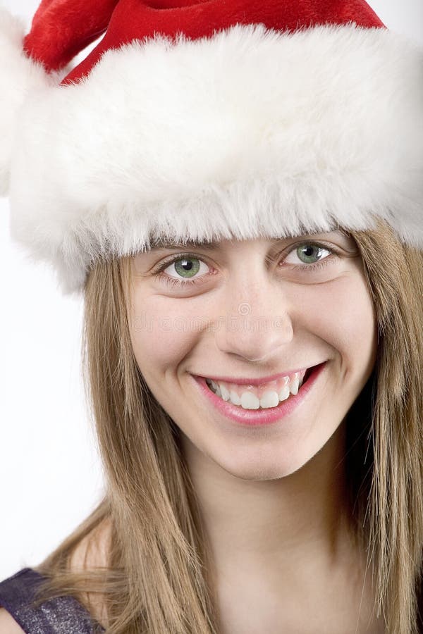 Santa girl stock image. Image of happy, close, smile - 11213375