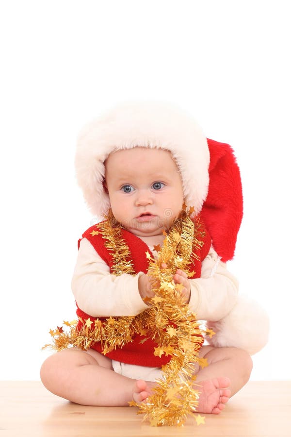 Santa girl stock photo. Image of santa, childhood, daughter - 3298002